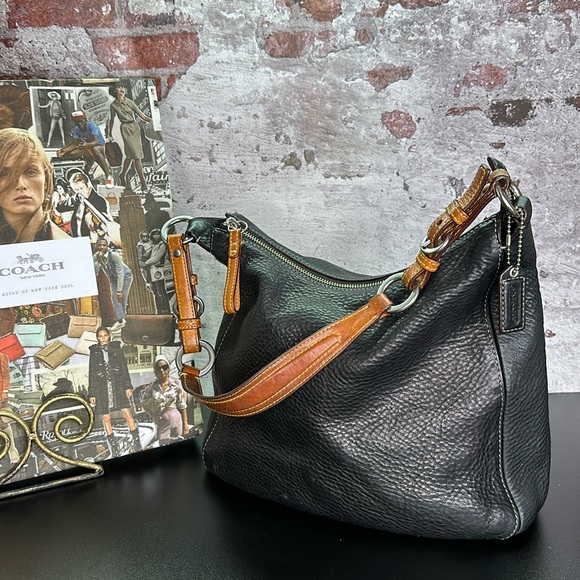 Coach | Bags | Coach Chelsea Black Pebbled Leather Hobo Bag | Poshmark